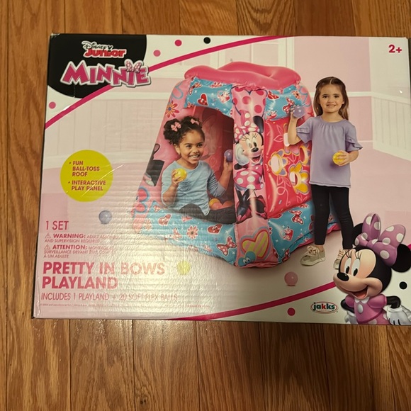 Disney | Toys | Minnie Mouse Inflatable Kids Ball Pit Playland With 2 ...